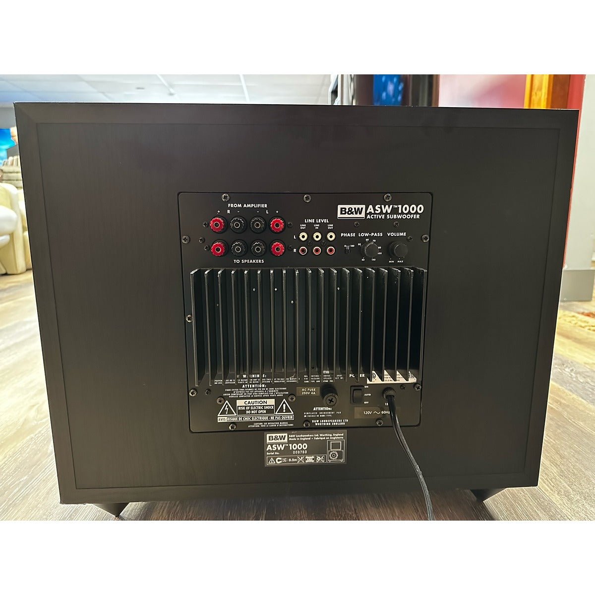 Bowers and Wilkins ASW1000 Subwoofer - Experience Superior Bass Performance